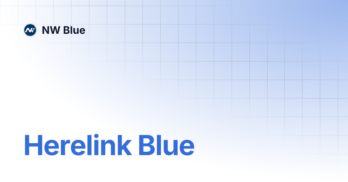 Herelink Blue | NW Blue
